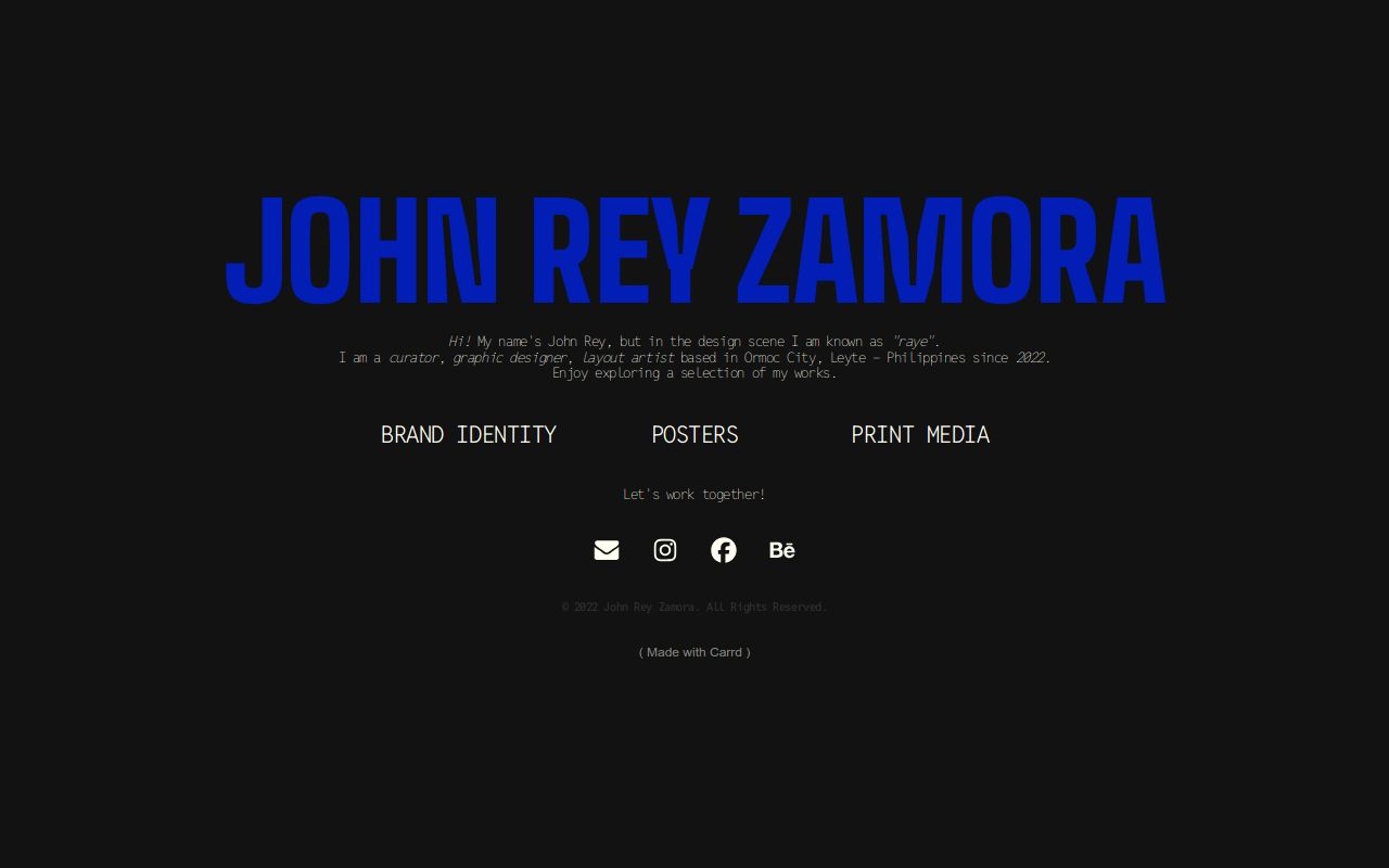 John Rey Zamora | Graphic Designer